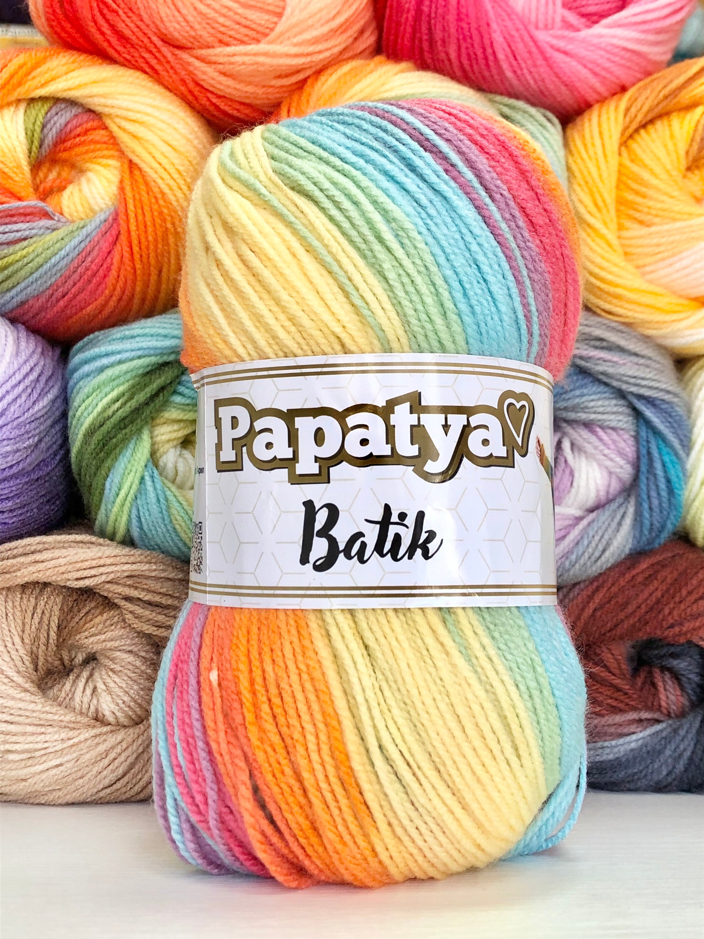 Papatya Batik Yarn soft Yarn Acrylic Yarn Baby Yarn - Etsy