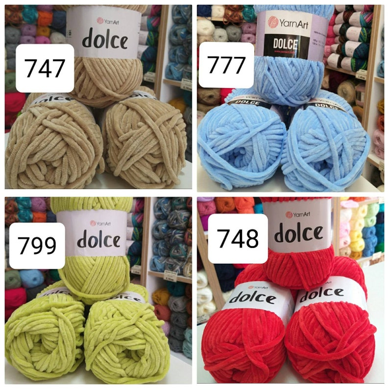 Dolce Yarn, Yarnart Dolce ,amigurumi Plysh Yarn , Baby Knitting and ...