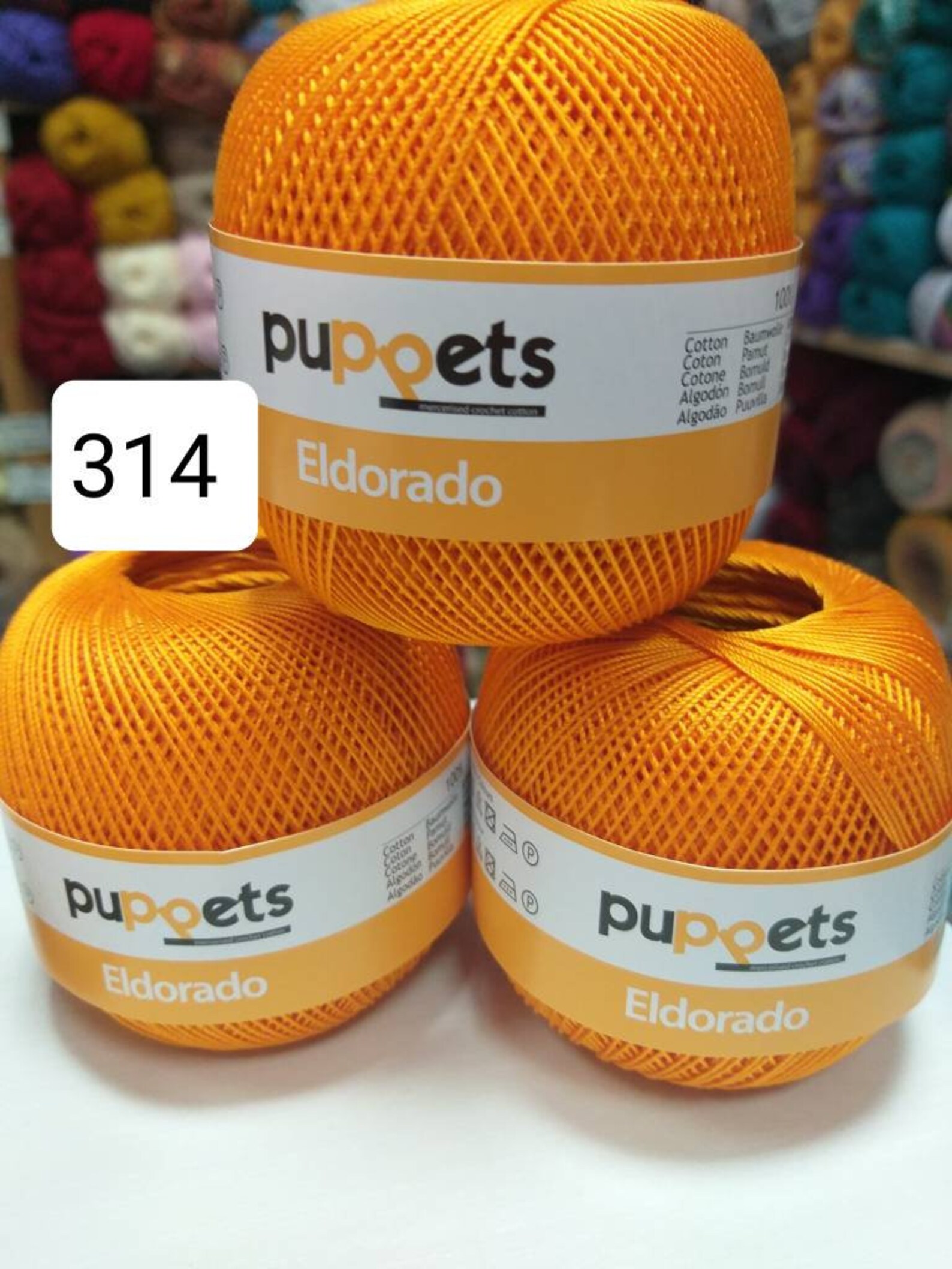 Crochet Cotton Thread , Puppets Eldorado N.10 Thread, Mercerized Cotton ...