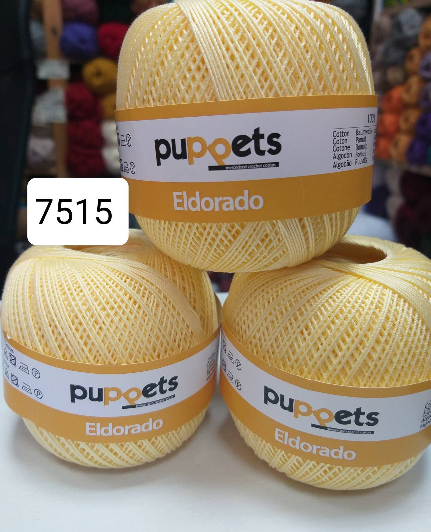 Crochet Cotton Thread , Puppets Eldorado N.10 Thread, Mercerized Cotton ...