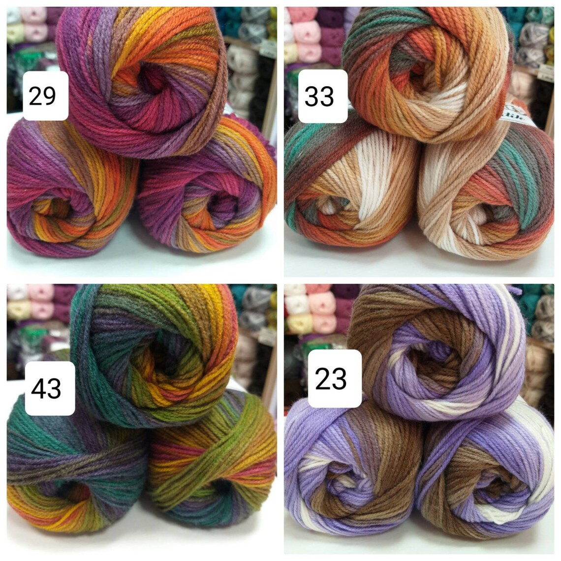 Papatya Batik Yarn soft Yarn Acrylic Yarn Baby Yarn - Etsy