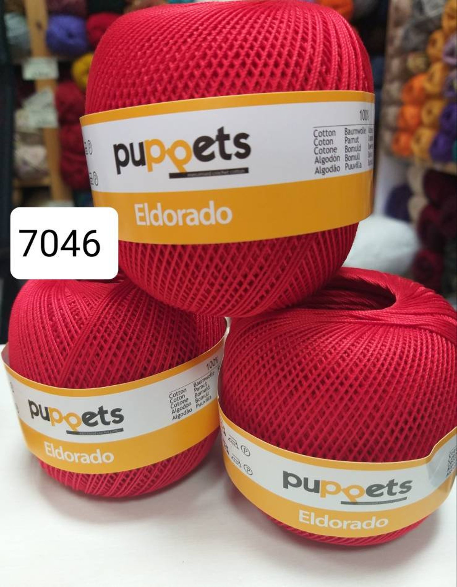 Crochet Cotton Thread , Puppets Eldorado N.10 Thread, Mercerized Cotton ...