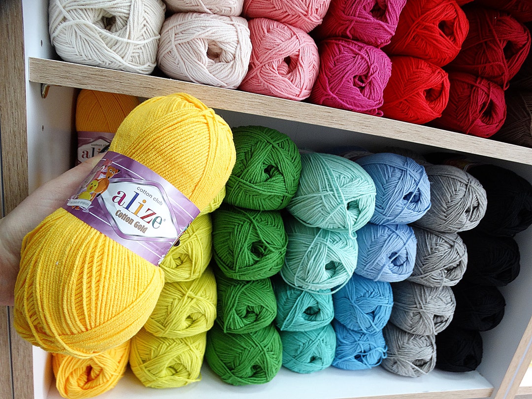 Alize Cotton Gold, Crochet Yarn, Knitting Yarn,toys Yarn,baby Yarn,soft ...