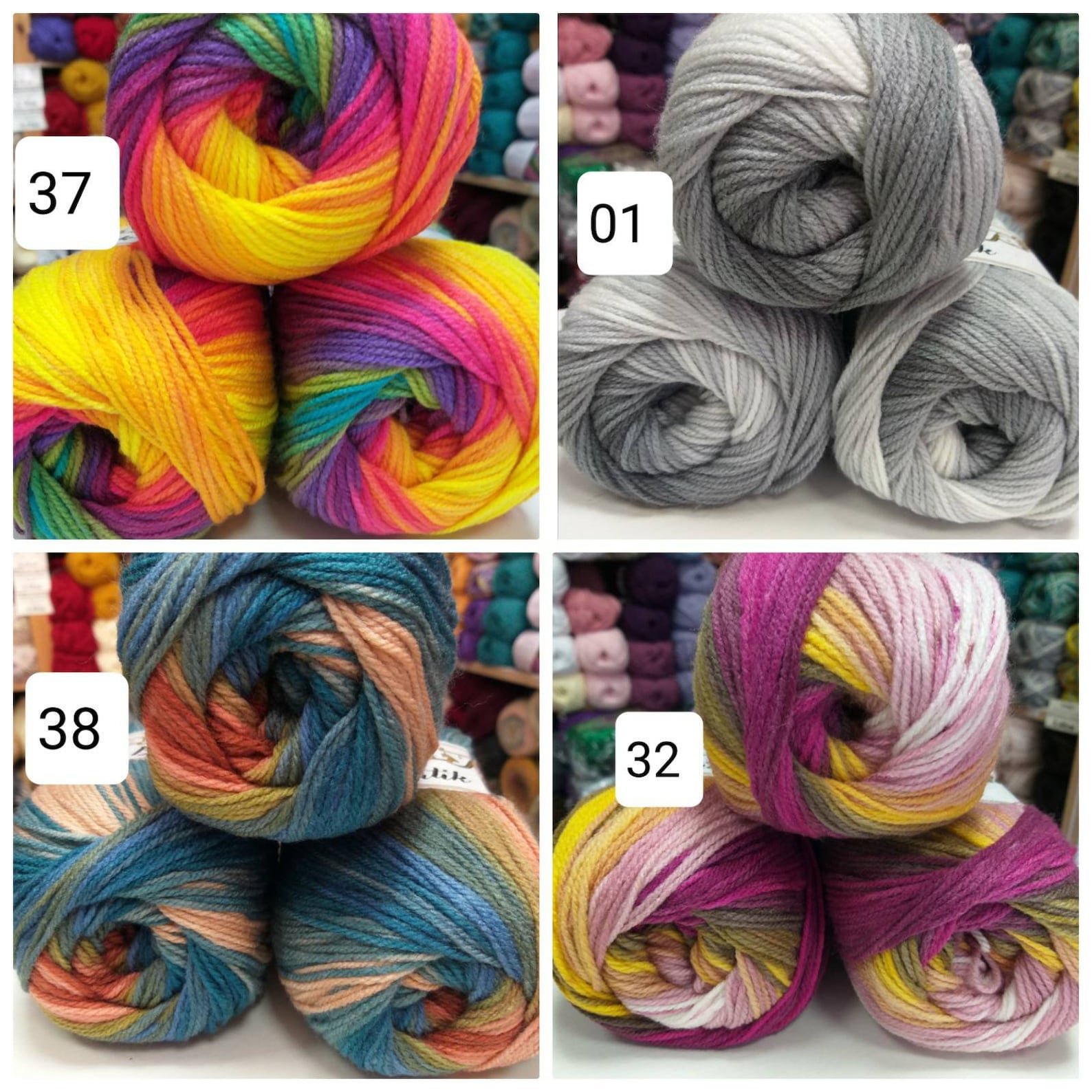 Papatya Batik Yarn ,soft Yarn , Acrylic Yarn , Baby Yarn , Batik Desing ...