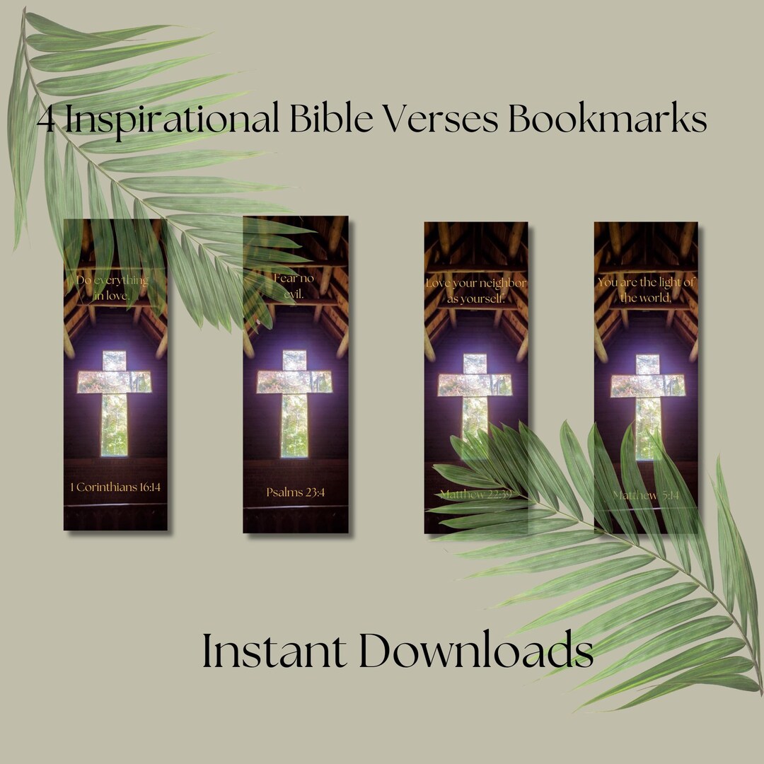 Bible Verse Bookmarks: Michigan Photography (digital Download) - Etsy