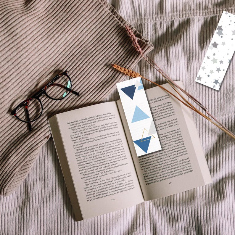 Shapes Bookmarks: Stars, Stripes, Dots (digital Download) - Etsy