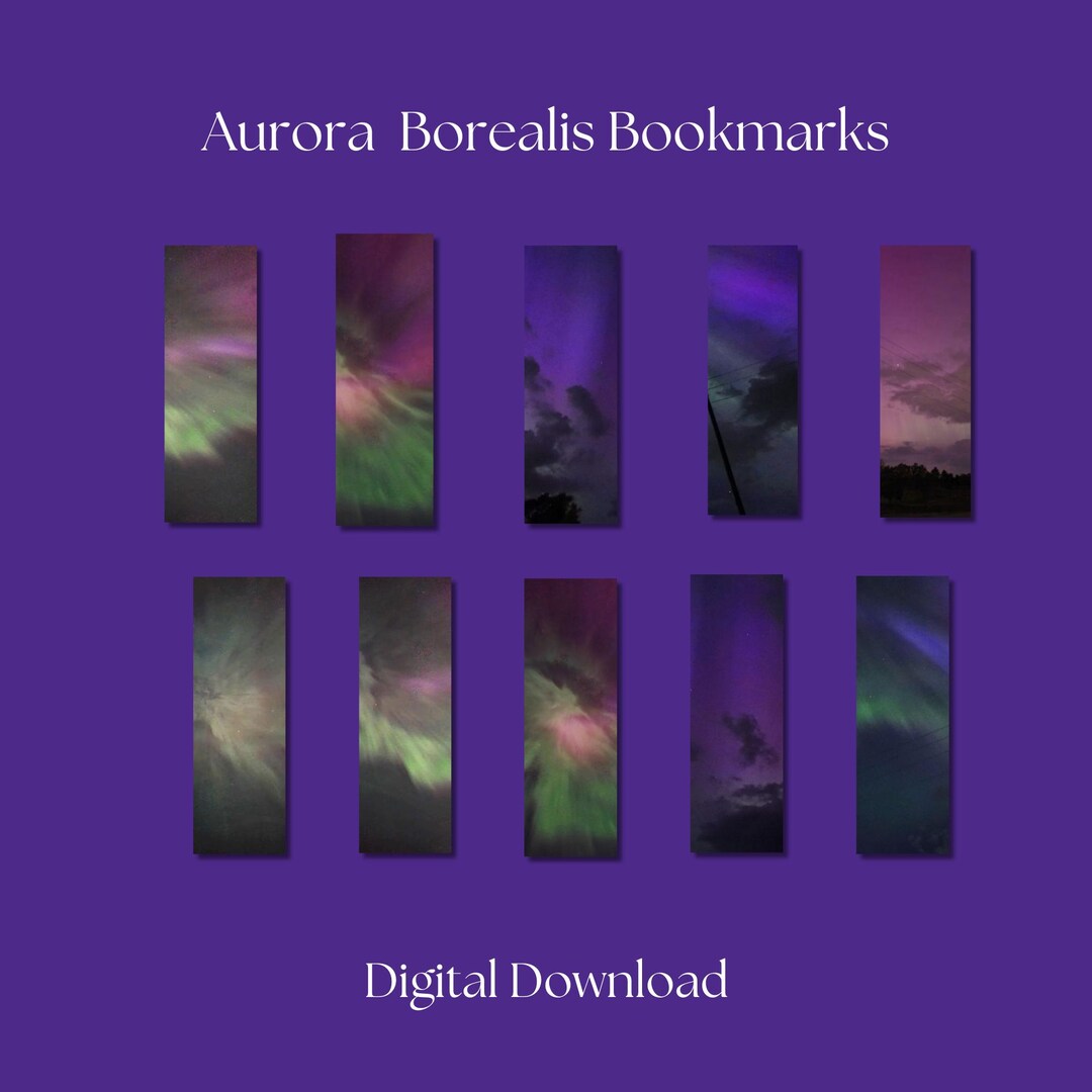 Aurora Borealis Bookmarks: Michigan Sky Photo (digital Download) - Etsy