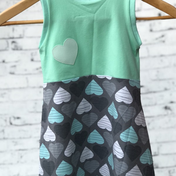 Girls Heart Dress - Etsy