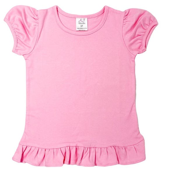 Girls Ruffle Shirt - Etsy