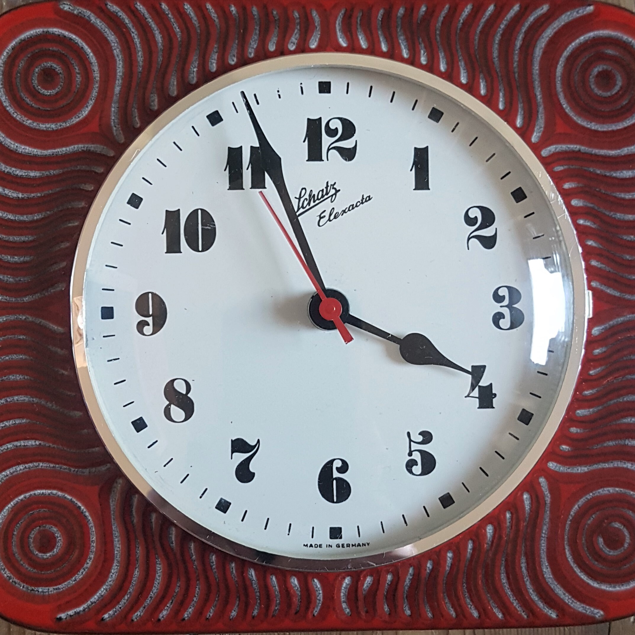 Schatz Elexacta Ceramic Wall Clock. West Germany 1970's - Etsy.de