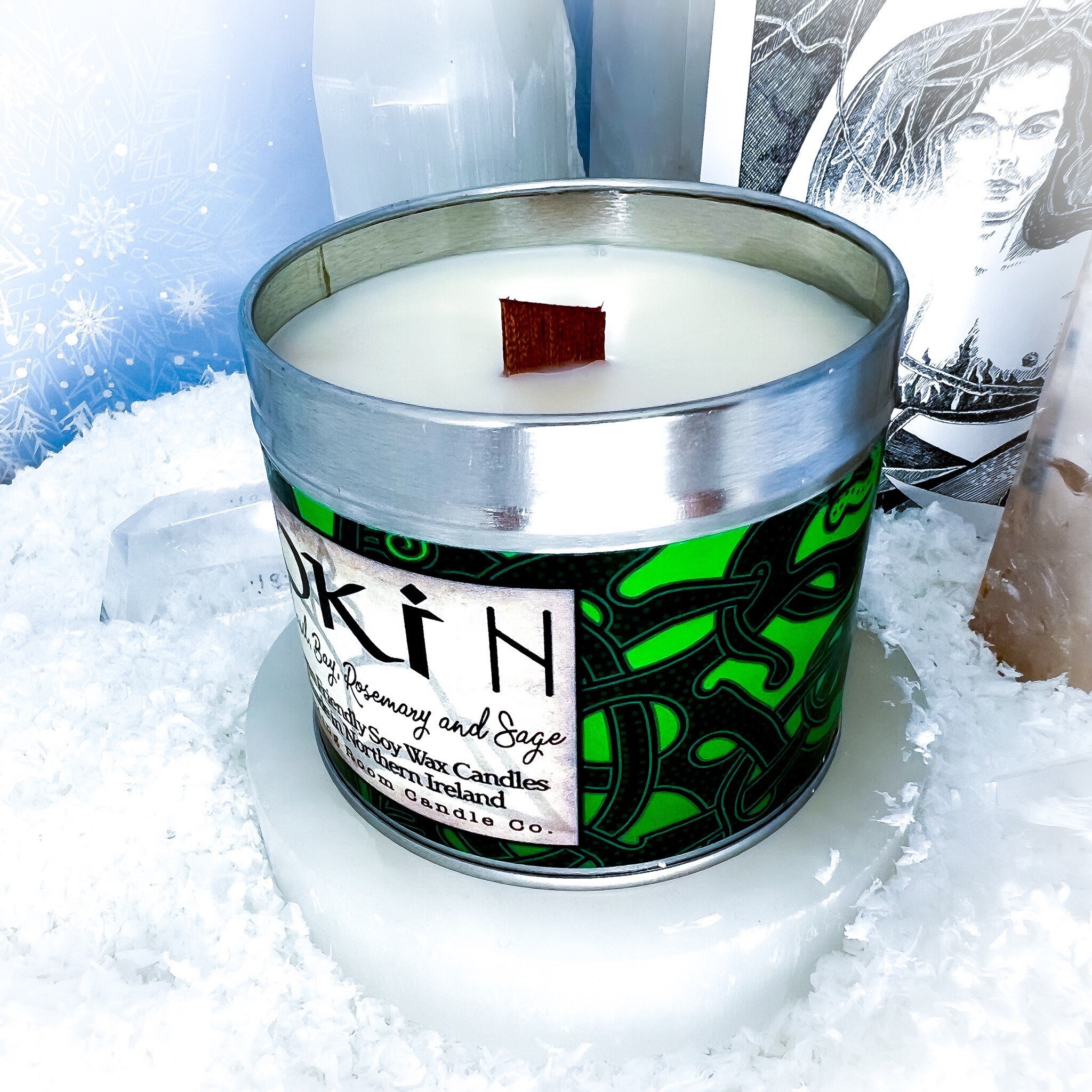 Loki Pure Soy Wax Candle Norse Mythology Inspires Verdant - Etsy