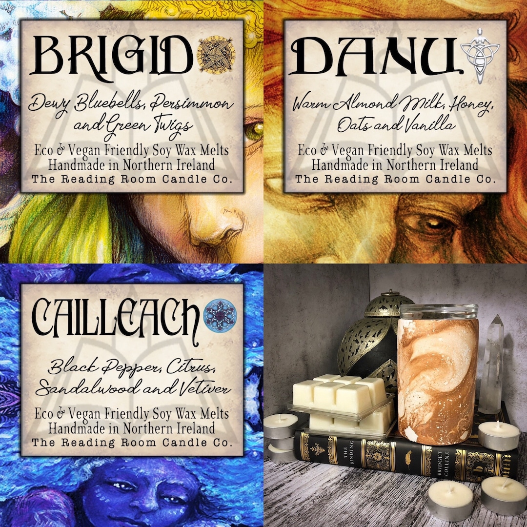 Irish Triple Goddess Set- Multi-pack Pure Soy Wax Melts- Irish Book ...