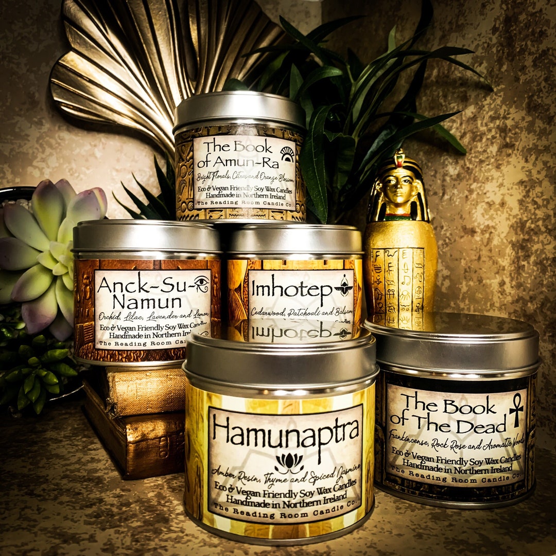The Egyptian Collection-mummy Inspired 5 X 200ml Pure Soy Wax Candles ...