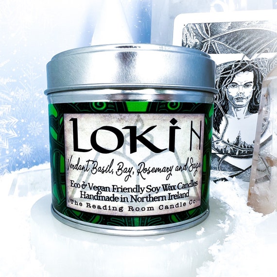 Loki Pure Soy Wax Candle Norse Mythology Inspires Verdant | Etsy