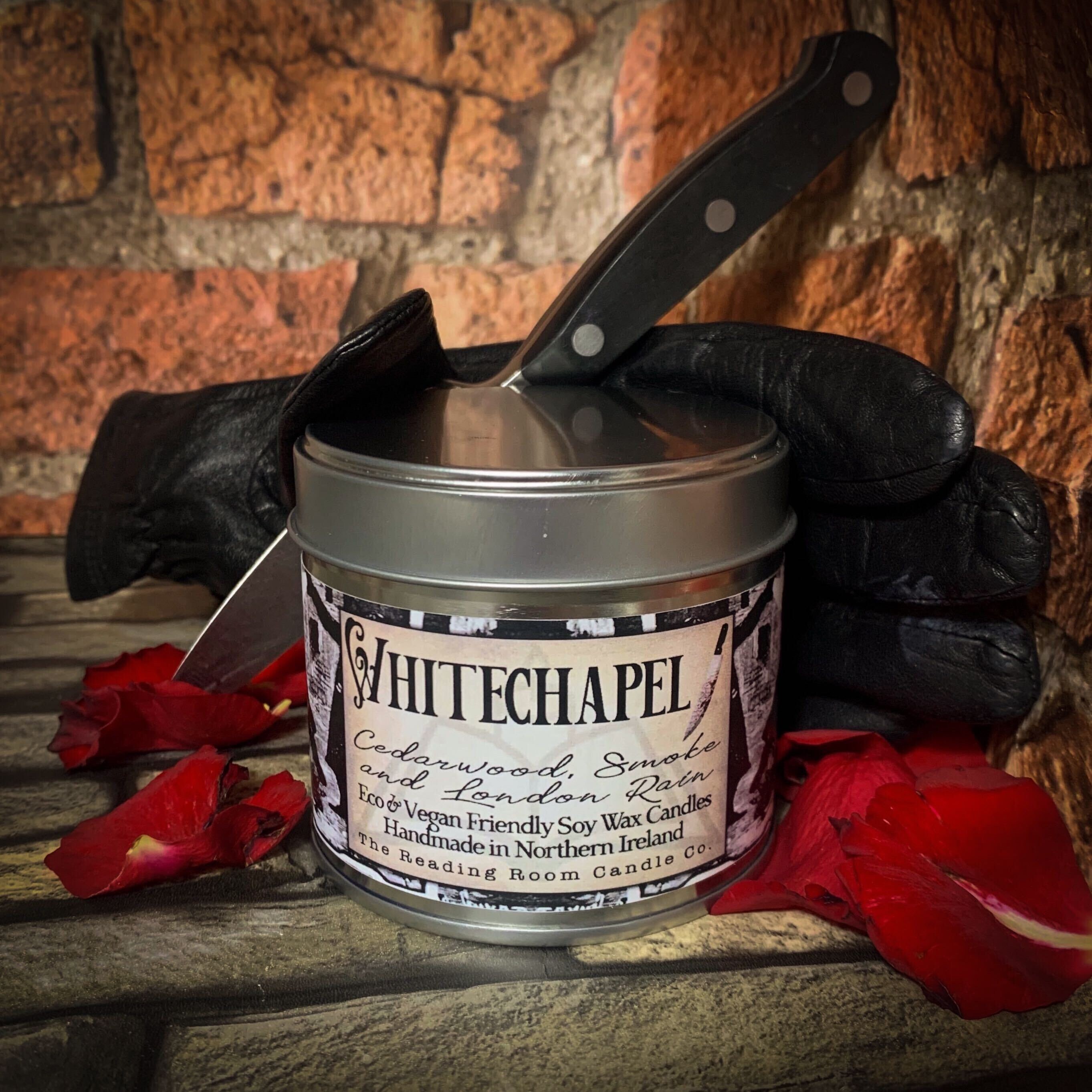 Whitechapel- Jack the Ripper Inspired Pure Soy Wax Candle- Cedarwood ...