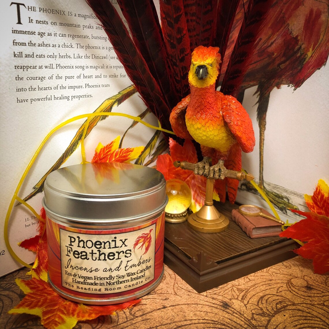 Phoenix Feathers Mythology Inspired Pure Soy Wax | Etsy