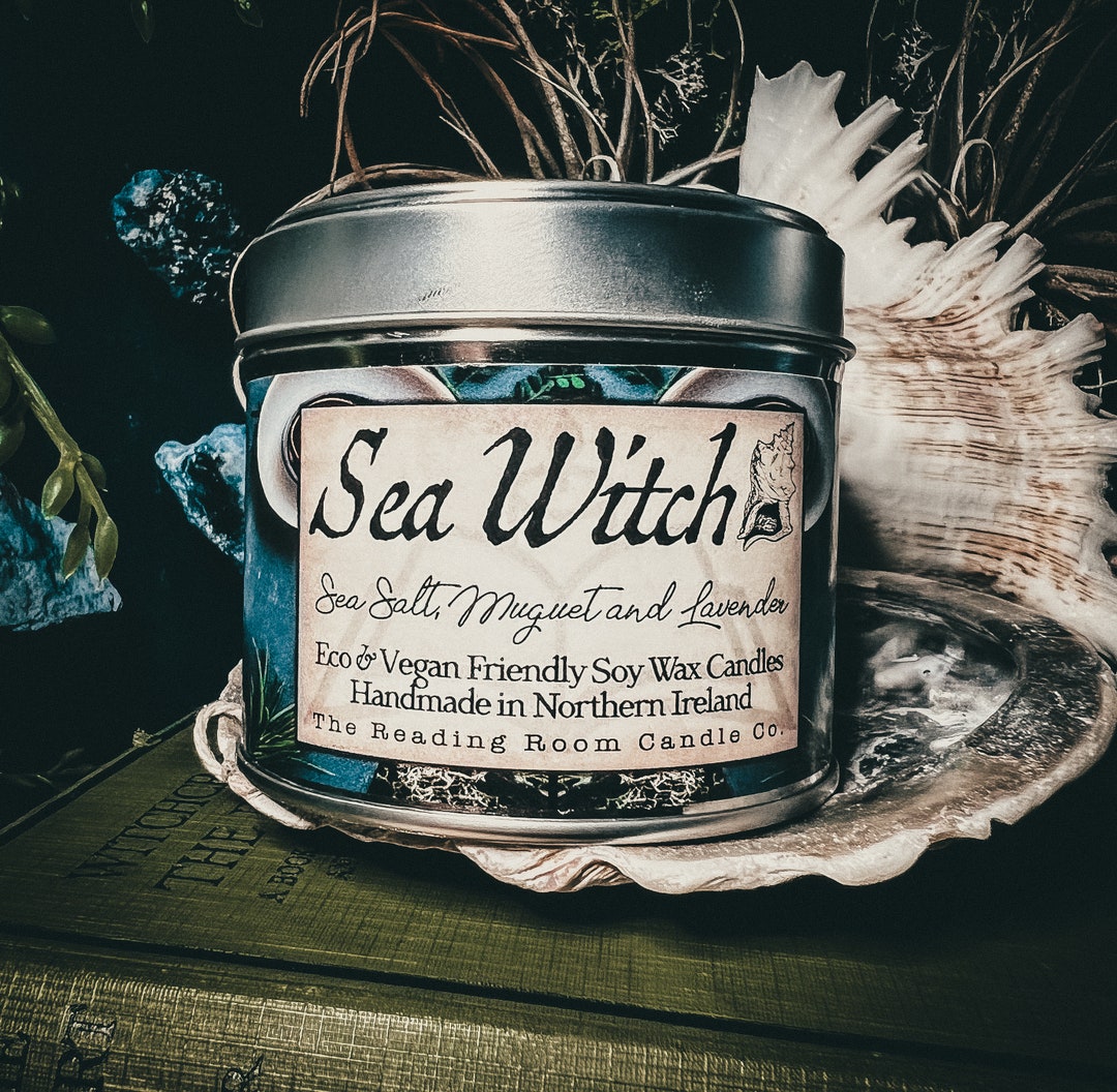 Sea Witch- Esoteric/witchcraft Inspired Soy Wax Candle- Sea Salt ...