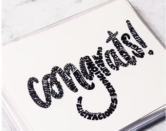 Hello Greeting Cards Multilingual Hello Card 10 Pack | Etsy