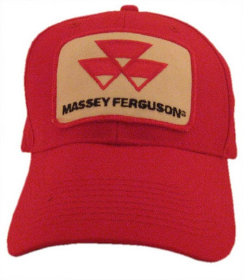 Massey Ferguson Tractor 6 Panel Red Hat Cap Gift MF Fits Most - Etsy