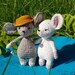 Tiny White Mouse. Cute Small Gift for Friends. Little Handmade - Etsy