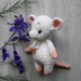 Tiny White Mouse. Cute Small Gift for Friends. Little Handmade - Etsy