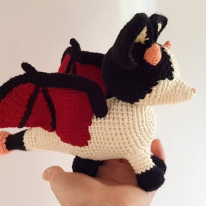 Bat Dragon Crochet PATTERN. Only PDF File! English Language. Amigurumi ...