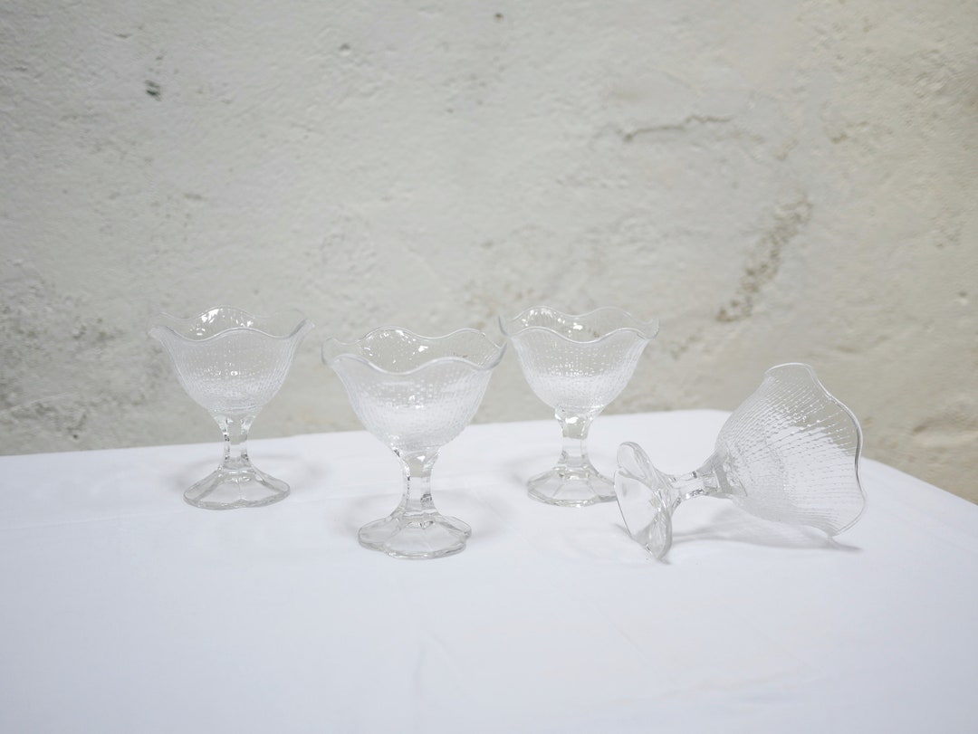 Series of 4 Vintage Ice Cream Cups - Etsy