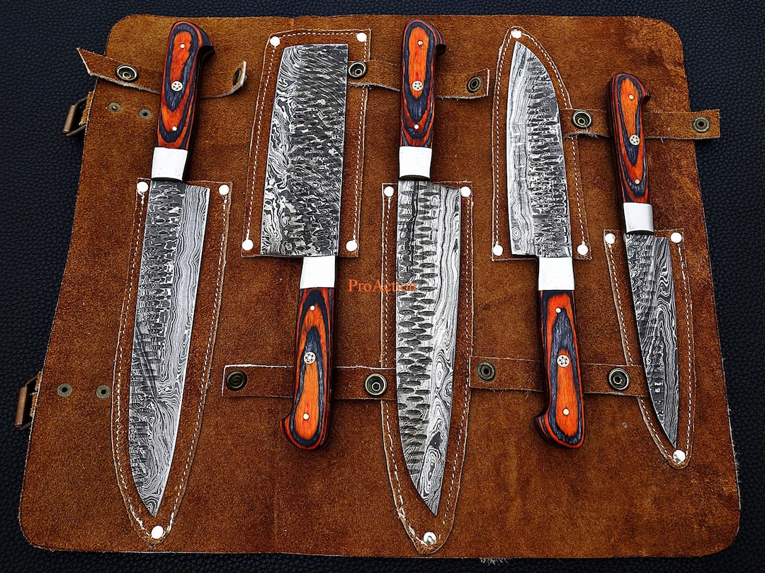 Hand Forged Chef Knives Set Kitchen Knife Set Handmade Knives Best ...