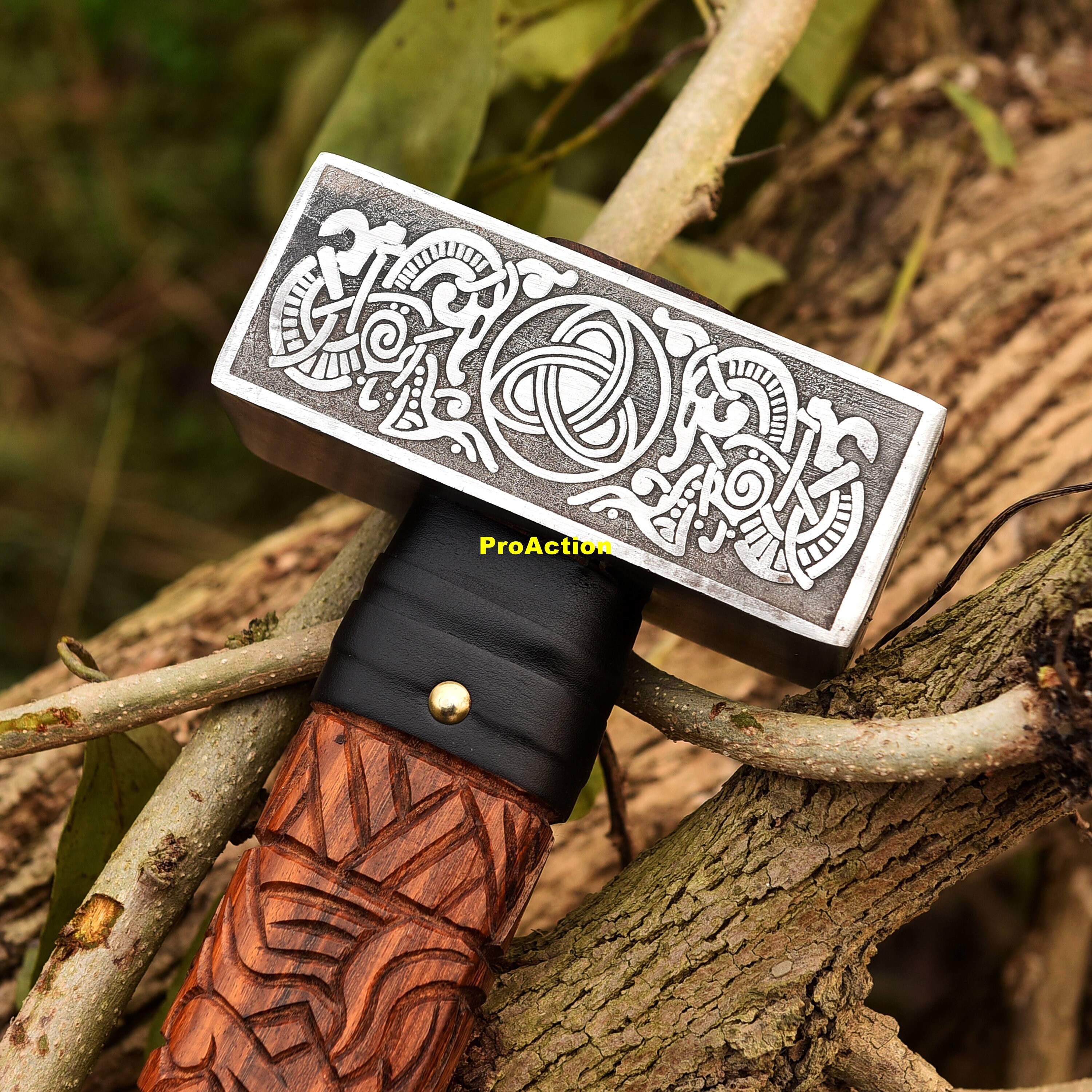 Hammer Viking Hammer Blacksmith Hammer Engraved Hammer Viking Gift for ...