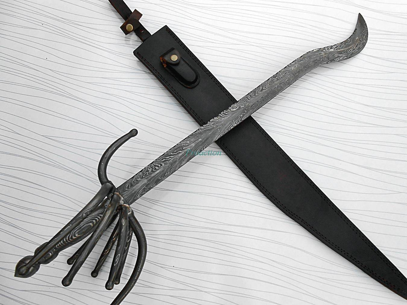 Remarkable Hand Forged Sword Longsword 34 Damascus | Etsy