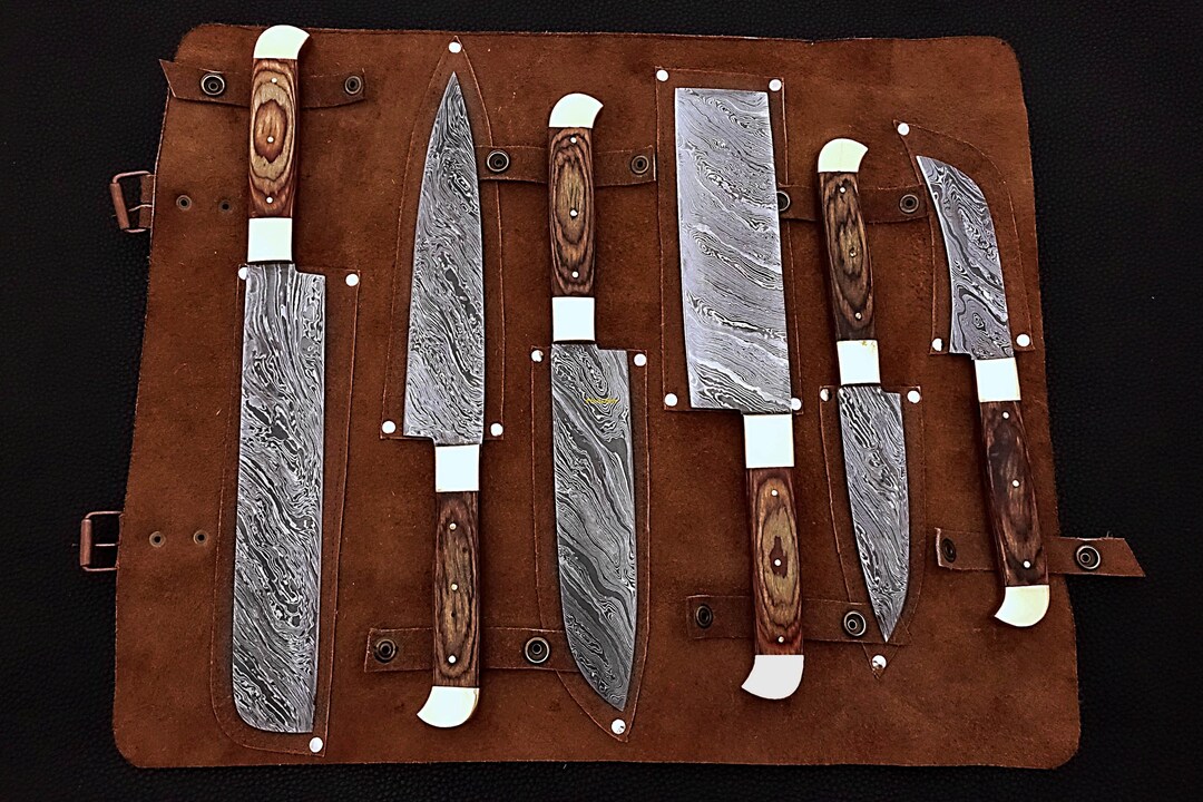 Hand Forged Chef's Knives Set Chef Knife Set Handmade - Etsy