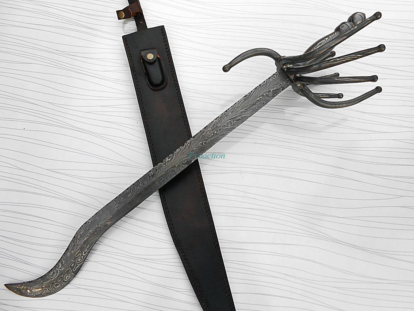 Remarkable Hand Forged Sword Longsword 34 Damascus | Etsy