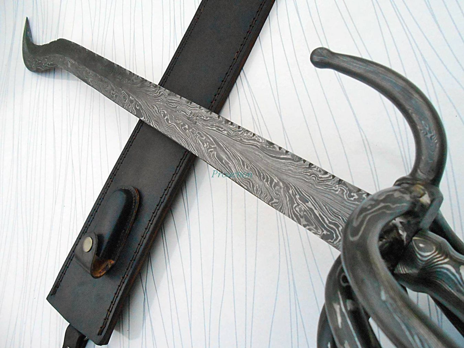 Remarkable Hand Forged Sword Longsword 34 Damascus | Etsy