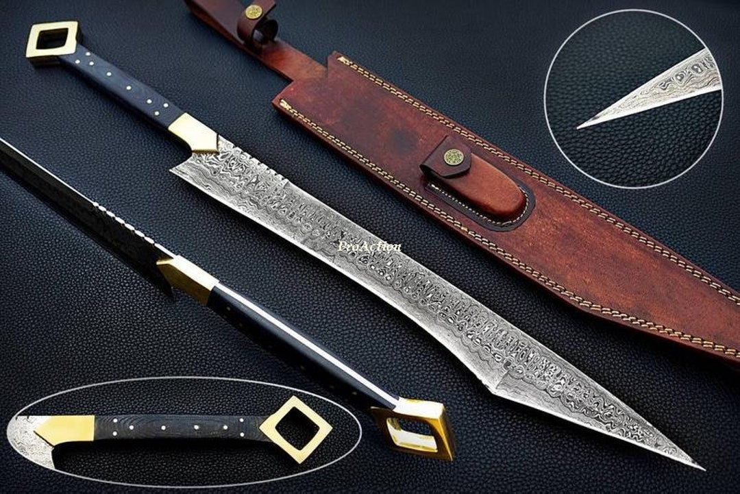 Sword Battle Ready Swords Handmade Hand Forged Swords Damascus Swords ...