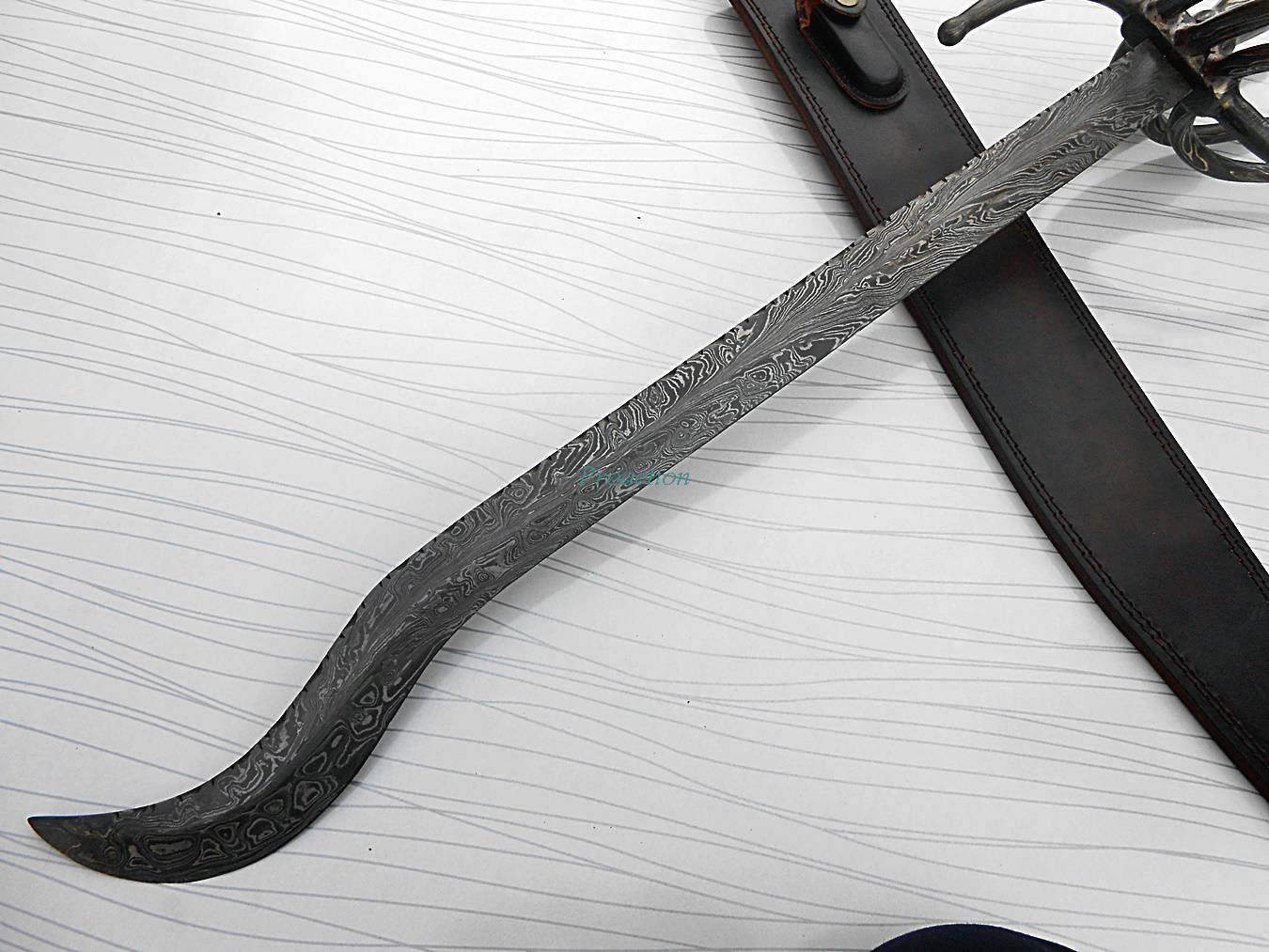 Remarkable Hand Forged Sword Longsword 34 Damascus | Etsy