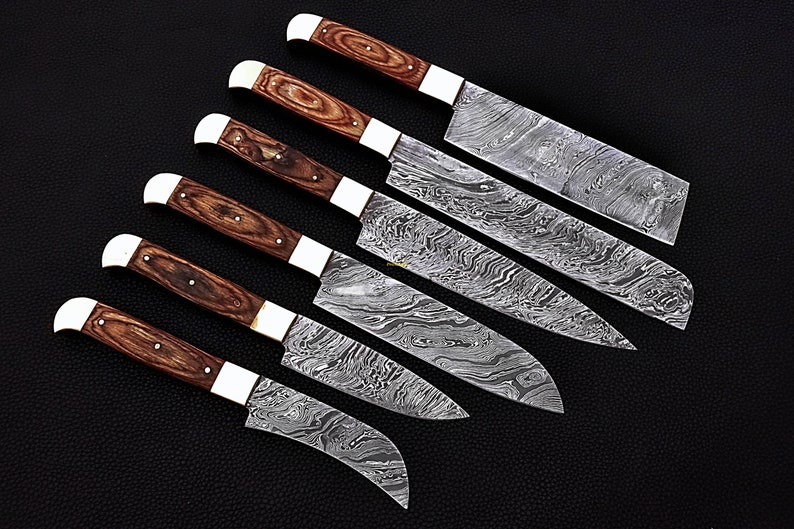 Hand Forged Chef's Knives Set Chef Knife Set Handmade - Etsy