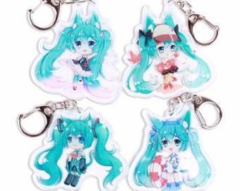 Hatsune Miku Keychain | Etsy