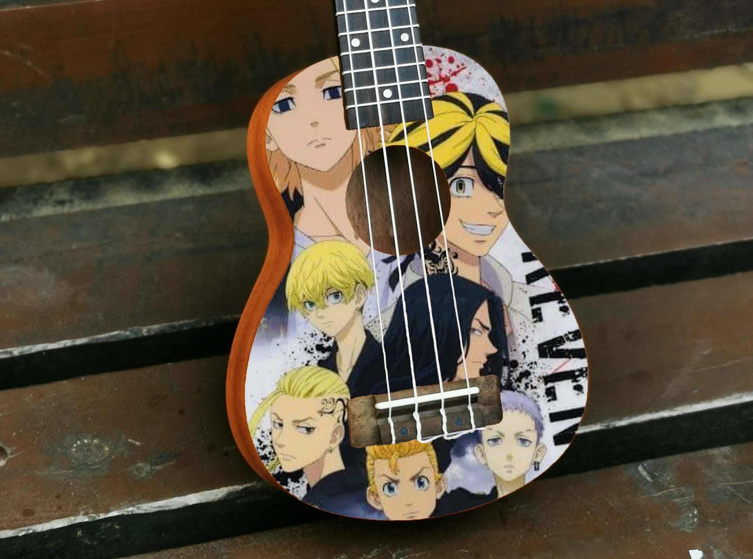 Anime Art-illustrated Handmade Custom Ukulele - Etsy