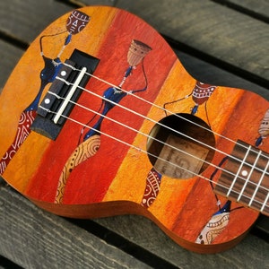 Hand Painted Soprano, Concert & Tenor Ukulele - Africa - Etsy
