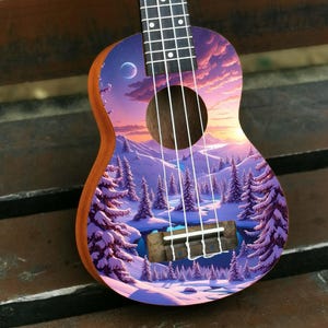 Art-illustrated Handmade Custom Ukulele - Etsy