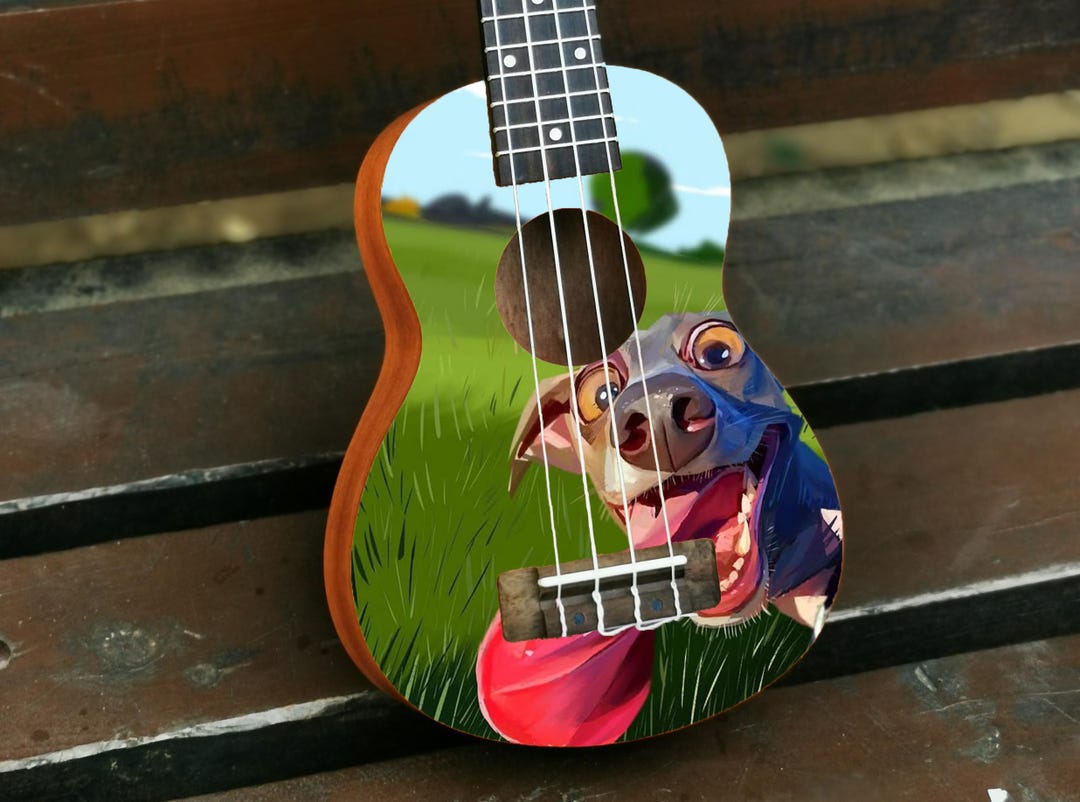 Dogs-illustrated Handmade Custom Ukulele - Etsy