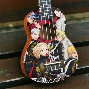 Anime Art-illustrated Handmade Custom Ukulele - Etsy