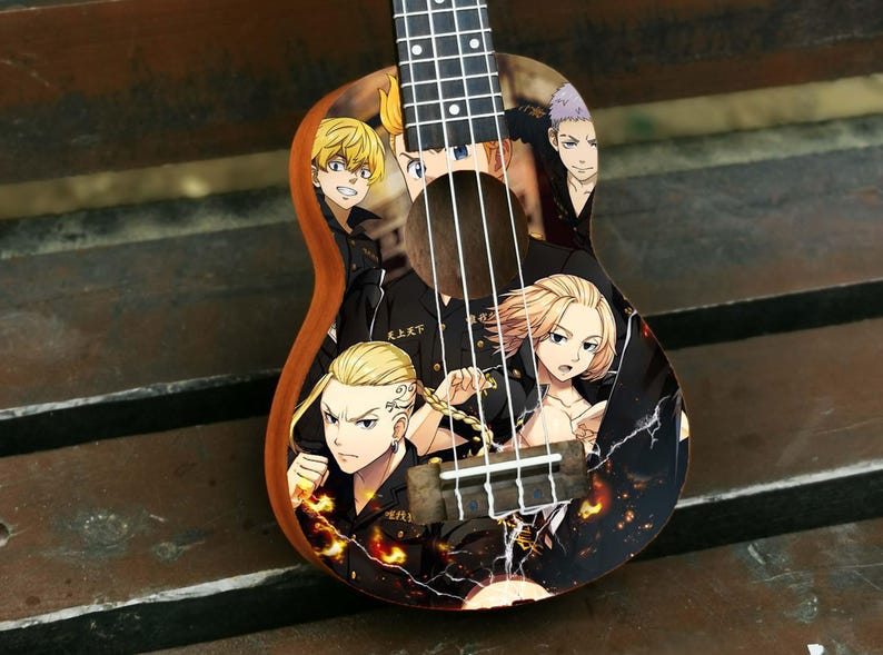 Anime Art-illustrated Handmade Custom Ukulele - Etsy