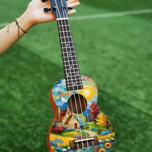 Art-illustrated Handmade Custom Ukulele - Etsy
