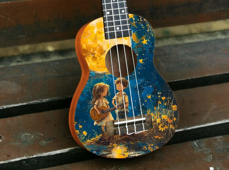 Art-illustrated Handmade Custom Ukulele - Etsy