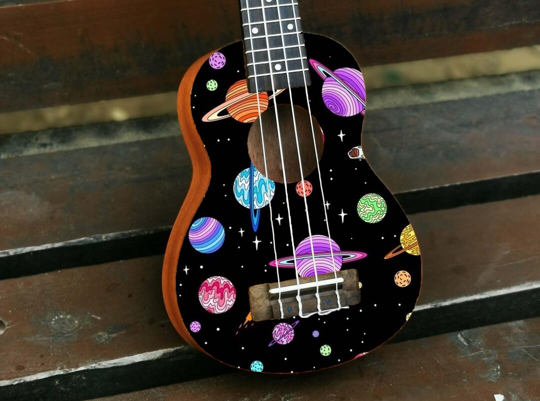 Galaxy Illustrations-handmade Custom Ukulele - Etsy