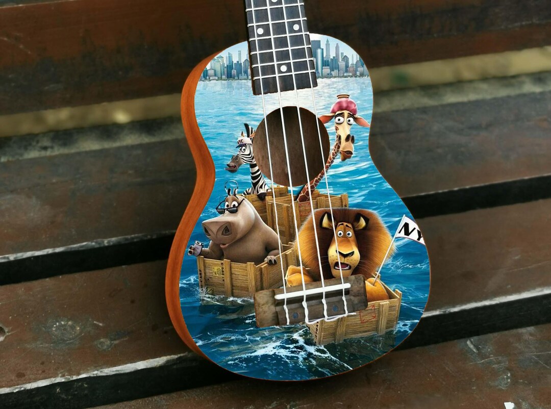 The Best Animations-illustrated Handmade Custom Ukulele - Etsy