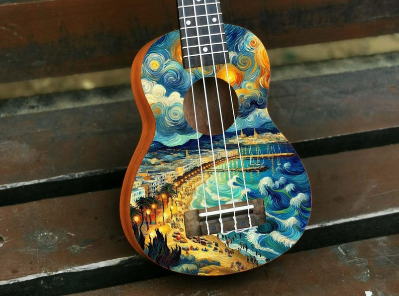 Art-illustrated Handmade Custom Ukulele - Etsy