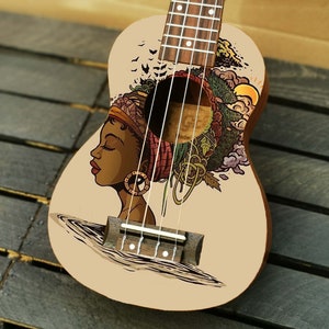 Hand Painted Soprano, Concert & Tenor Ukulele - Africa - Etsy