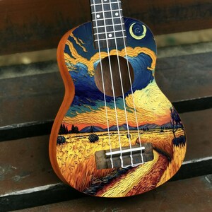 Art-illustrated Handmade Custom Ukulele - Etsy